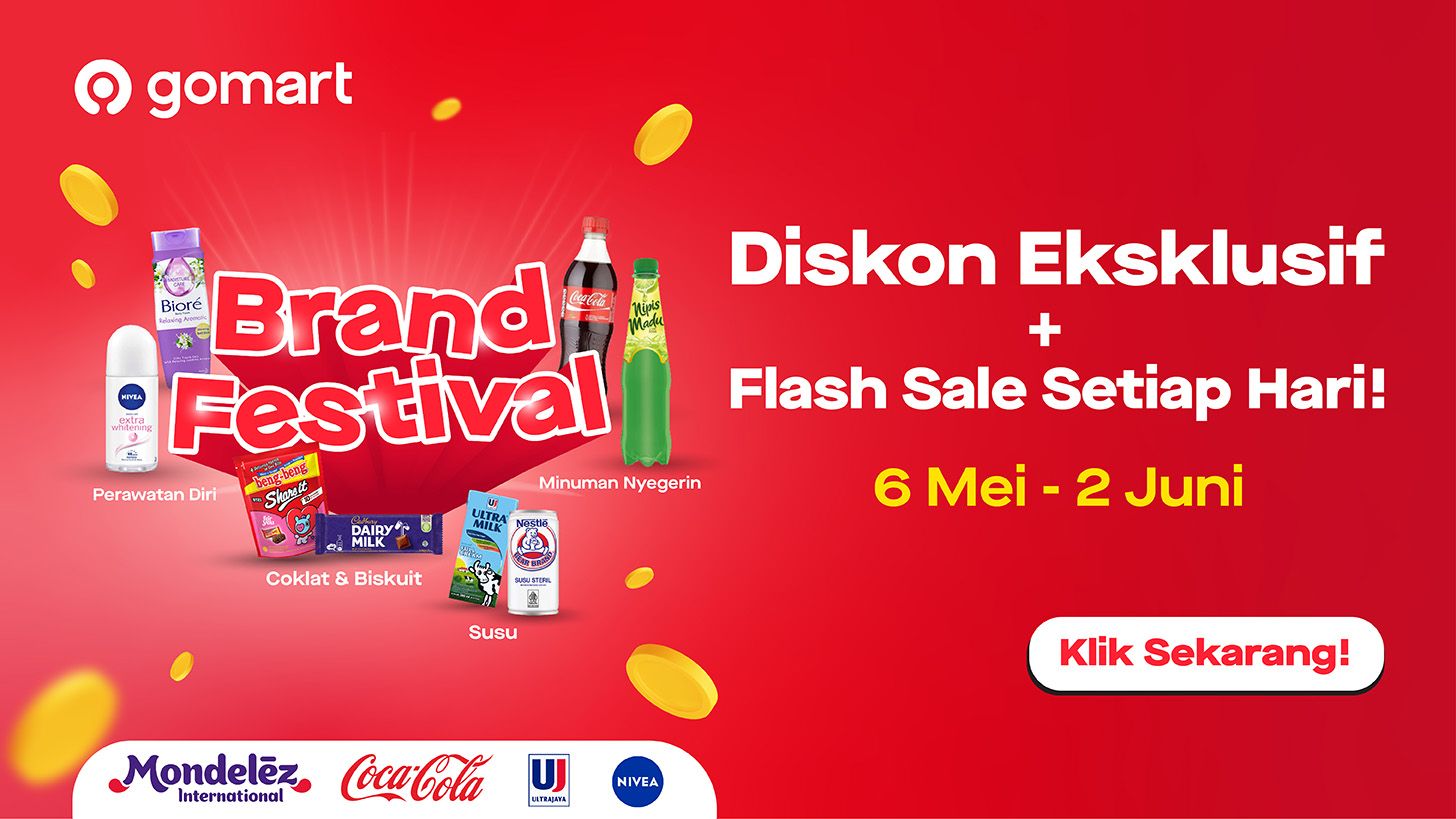 Promo Eksklusif di GoMart Diskon s.d 75%