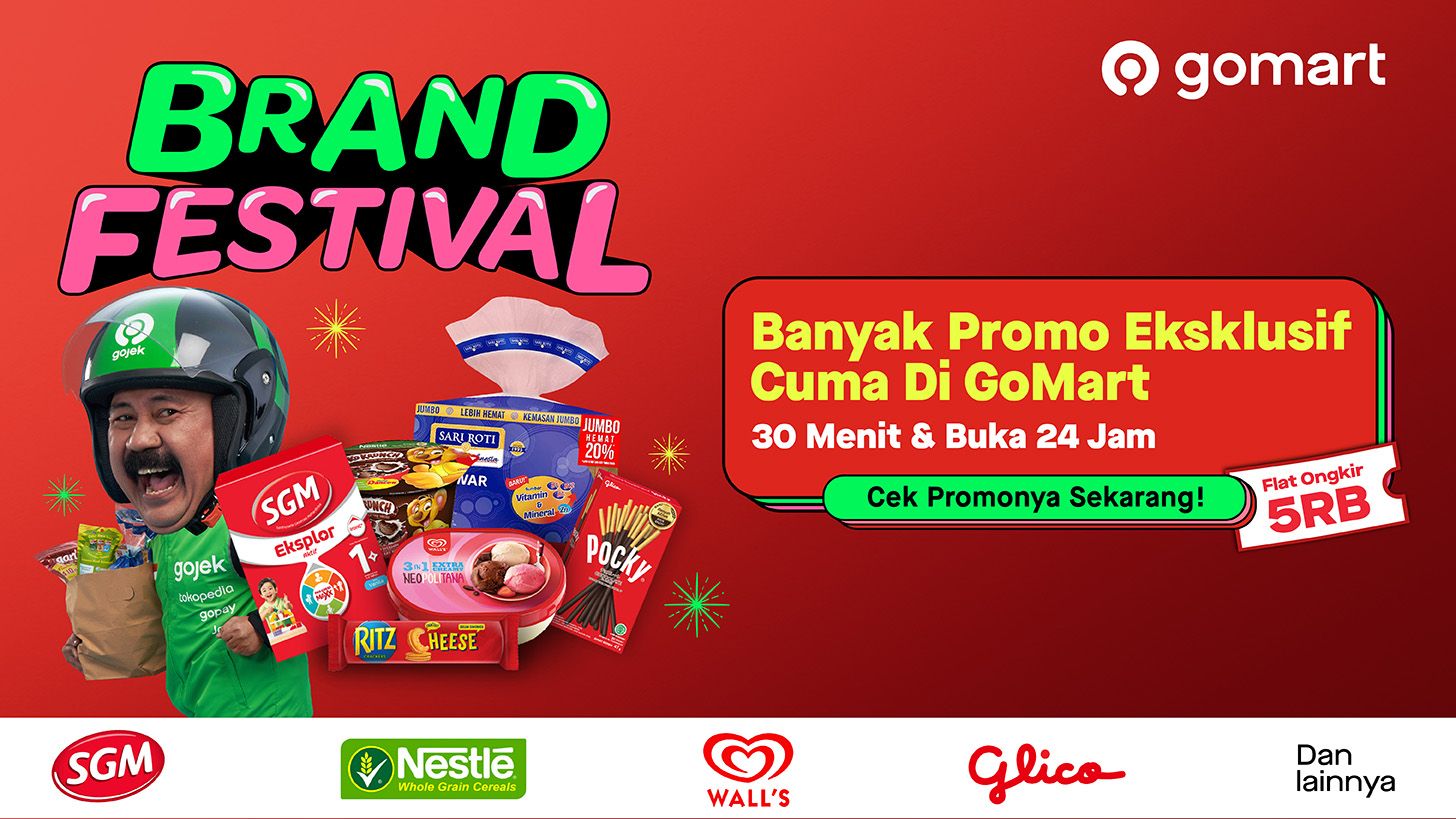 Promo Eksklusif di GoMart Diskon s.d 75%