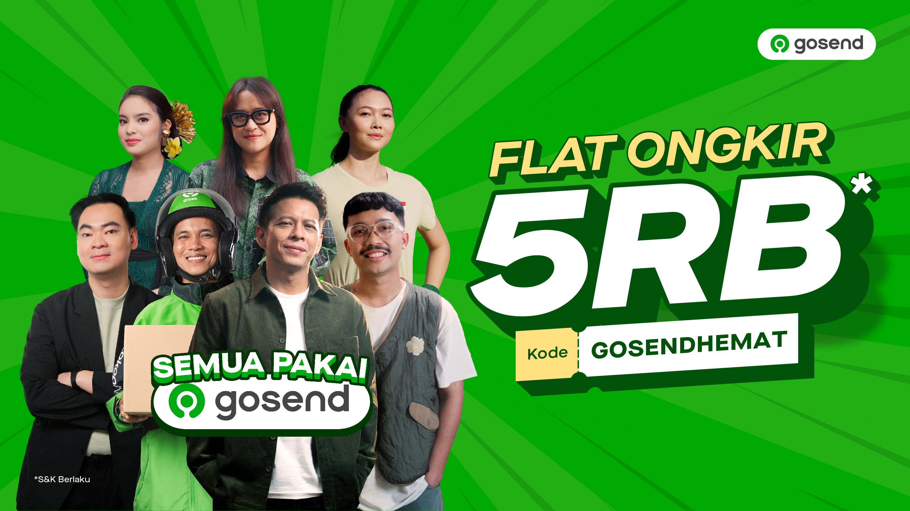 GoSend Flat Ongkir 5RB, Setiap Hari!